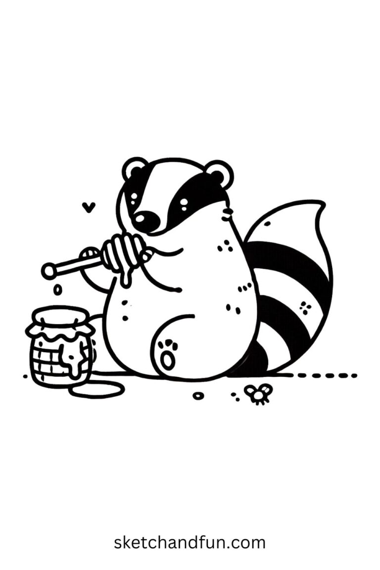 36+ Easy Cute Badger Drawing Ideas - Sketch and Fun