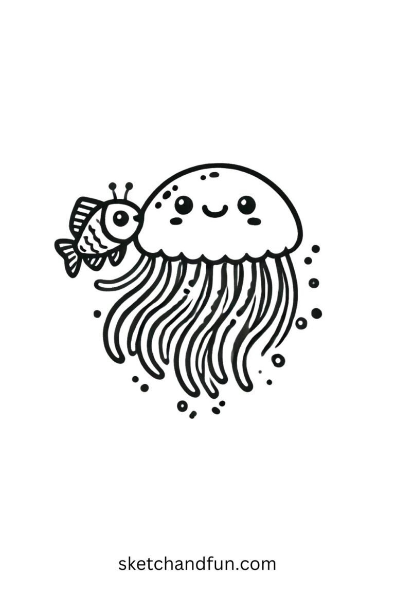 40+ Easy Cute Fish Drawing Ideas - Sketch and Fun