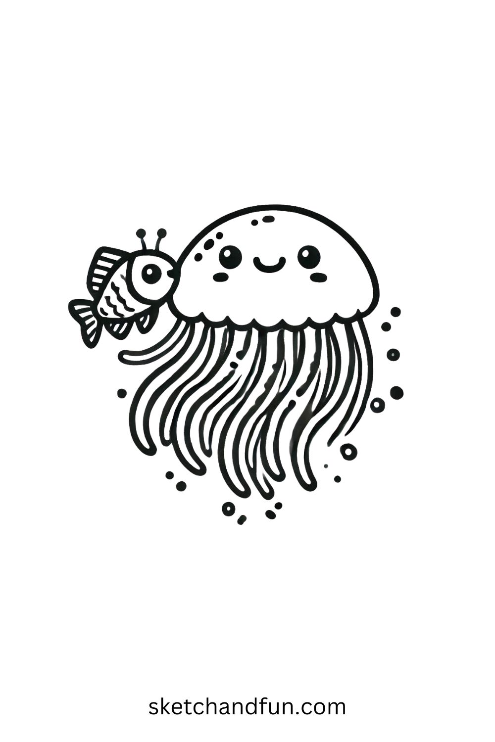 40+ Easy Cute Fish Drawing Ideas - Sketch and Fun