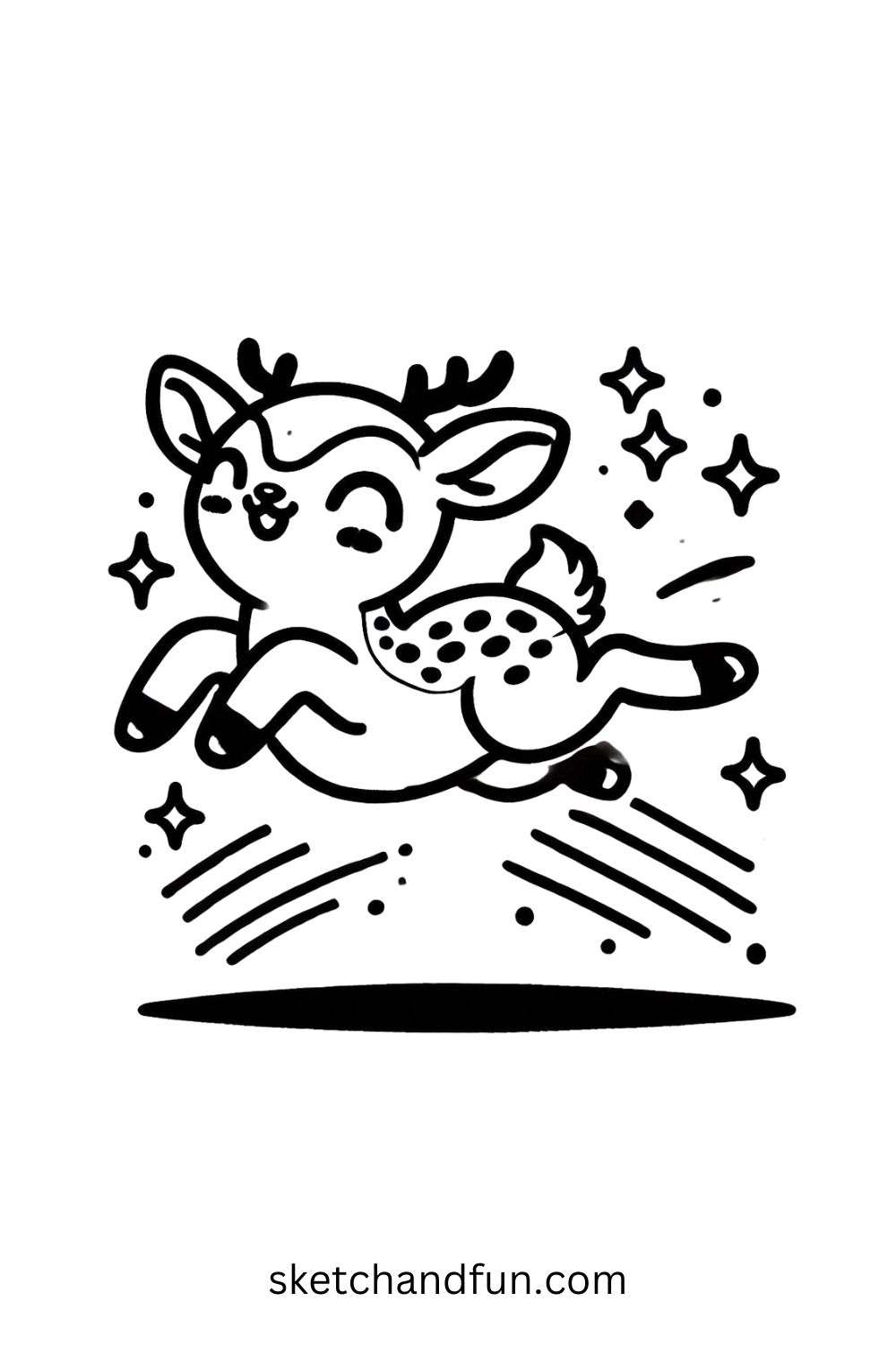 39+ Easy Cute Deer Drawing Ideas - Sketch and Fun