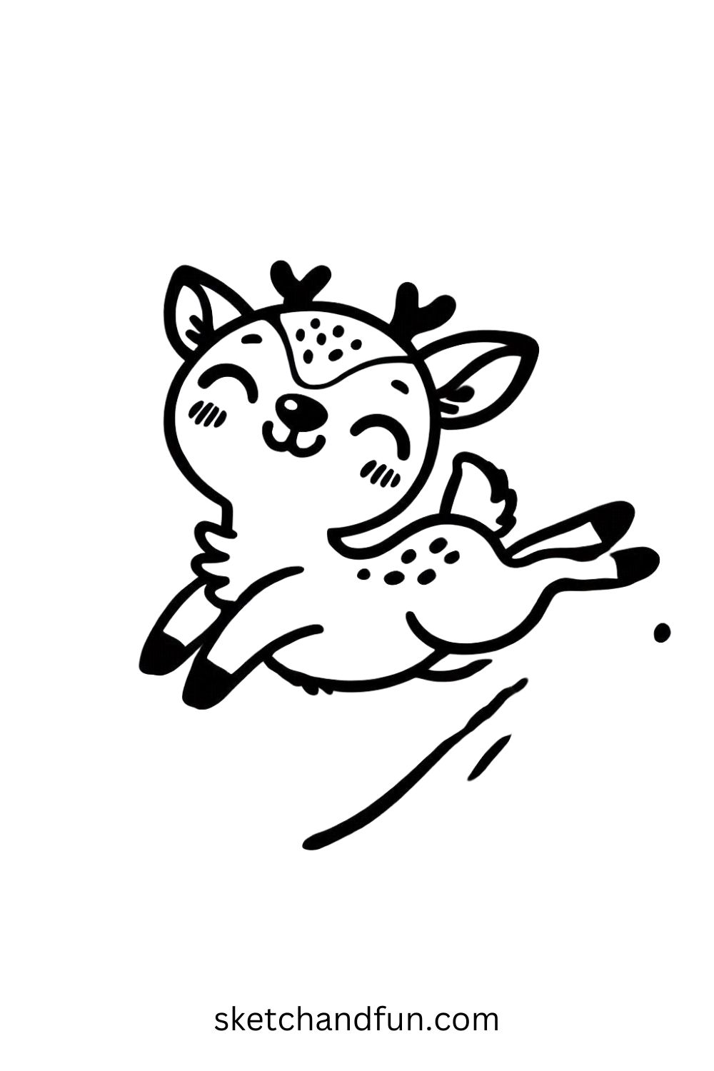 39+ Easy Cute Deer Drawing Ideas - Sketch and Fun