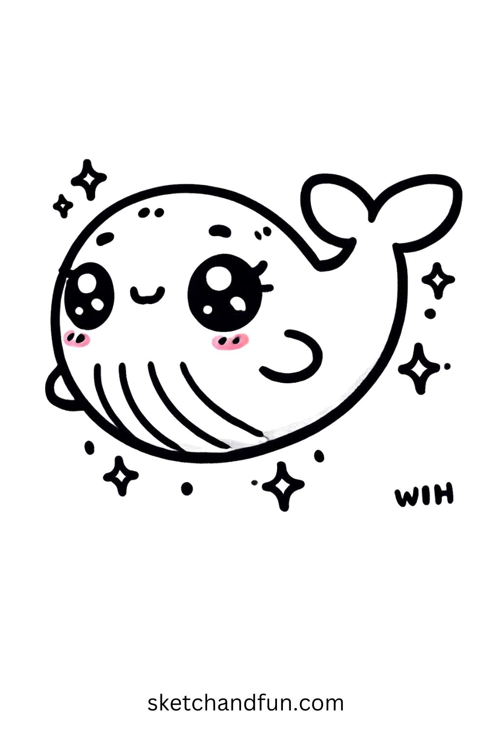 40+ Easy Cute Whale Drawing Ideas - Sketch and Fun