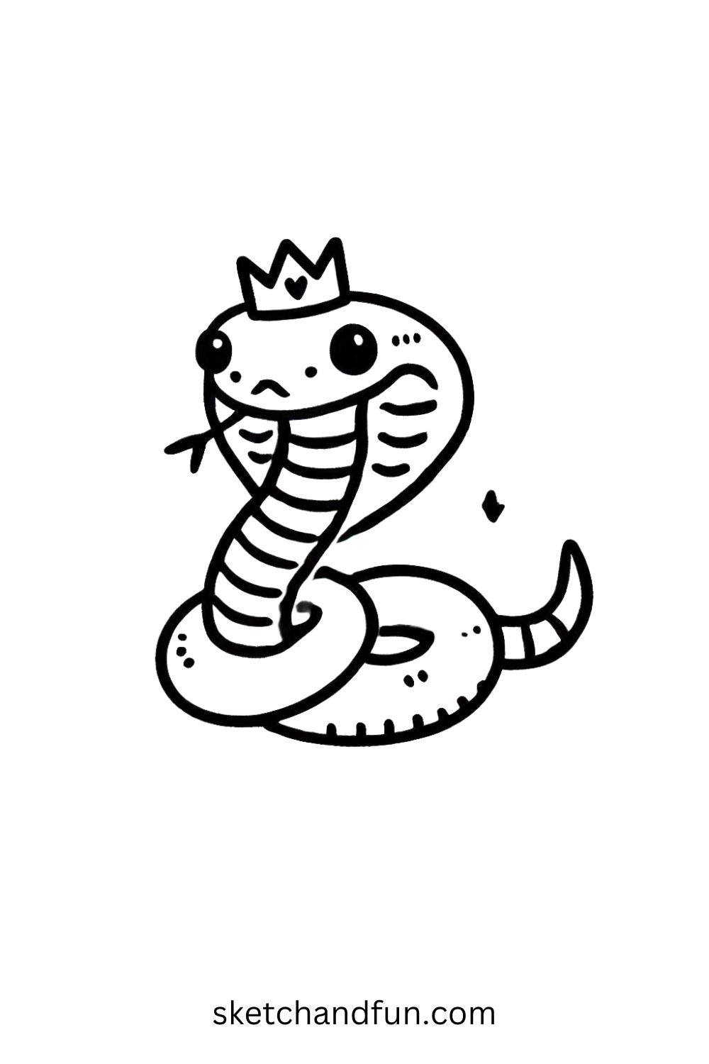 39+ Easy Cute Cobra Drawing Ideas - Sketch and Fun