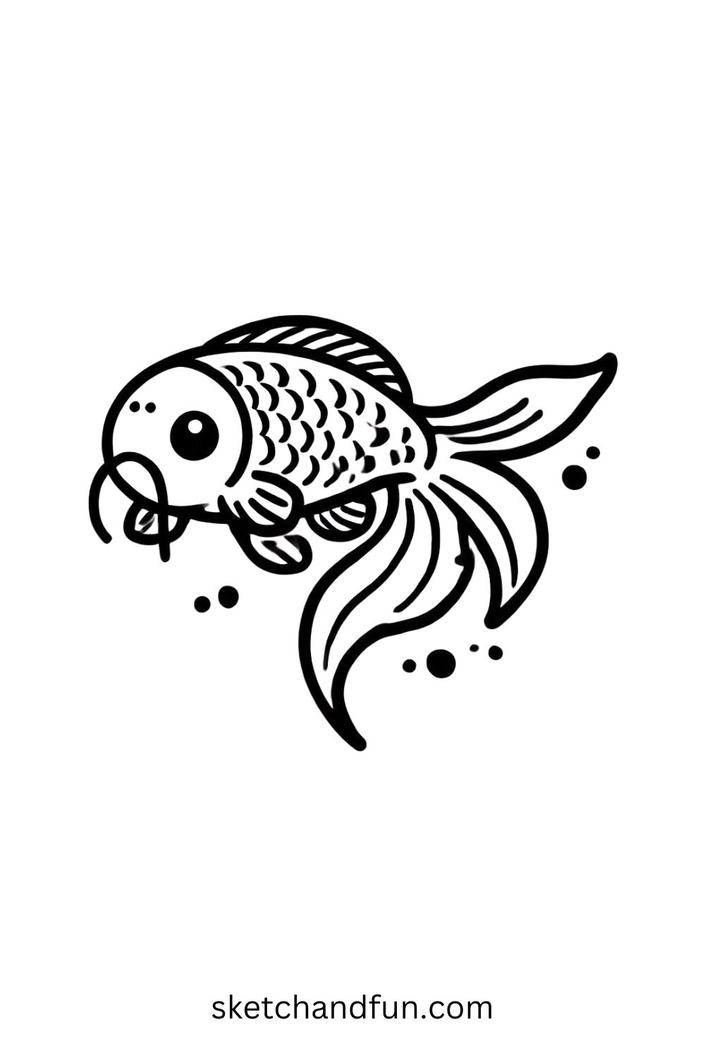 40+ Easy Cute Fish Drawing Ideas - Sketch and Fun