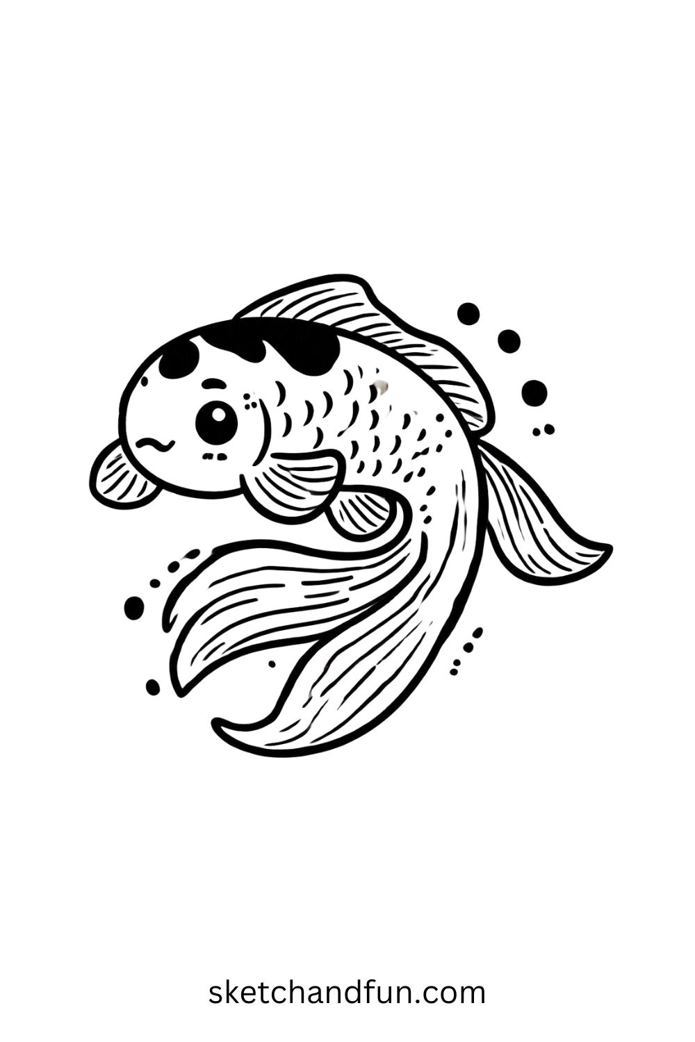 40+ Easy Cute Fish Drawing Ideas - Sketch and Fun