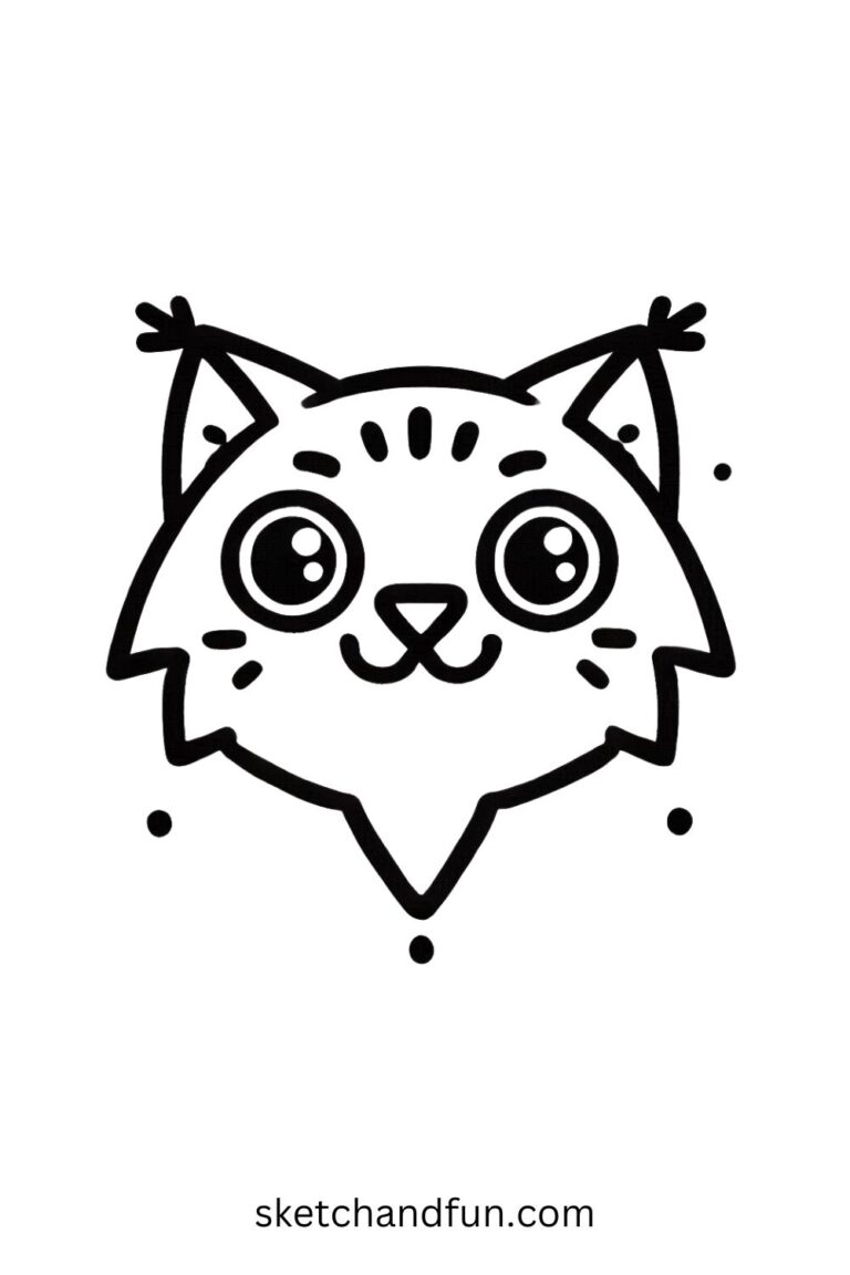 39+ Easy Cute Lynx Drawing Ideas - Sketch and Fun