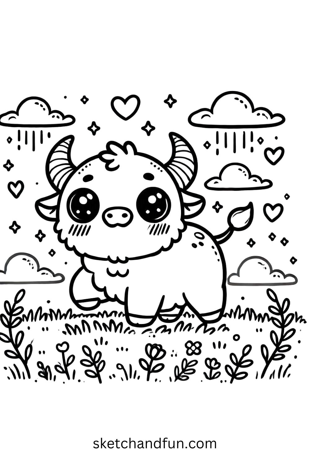 42+ Easy Cute Buffalo Drawing Ideas - Sketch and Fun