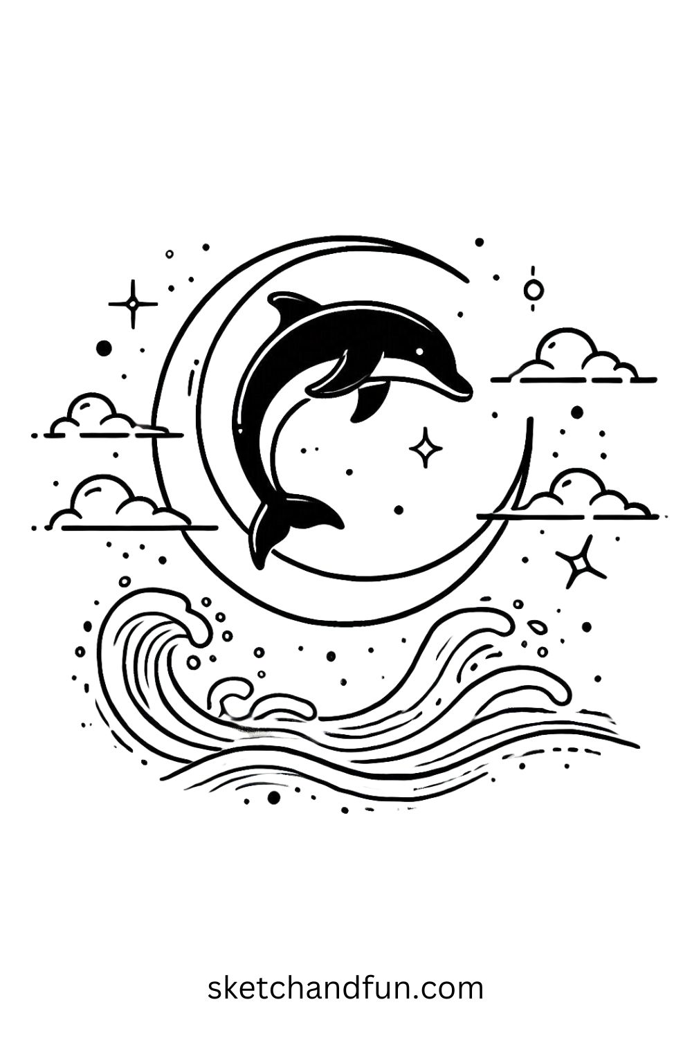 29+ Easy Cute Dolphin Drawing Ideas - Sketch and Fun
