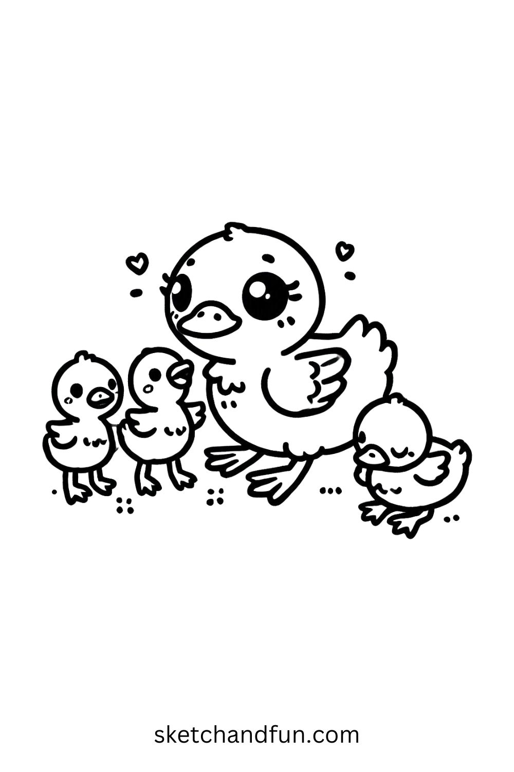 40+ Easy Cute Duck Drawing Ideas - Sketch and Fun