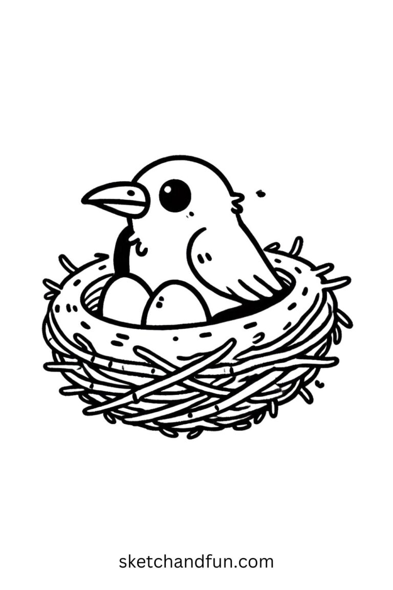 33+ Easy Cute Crow Drawing Ideas - Sketch and Fun