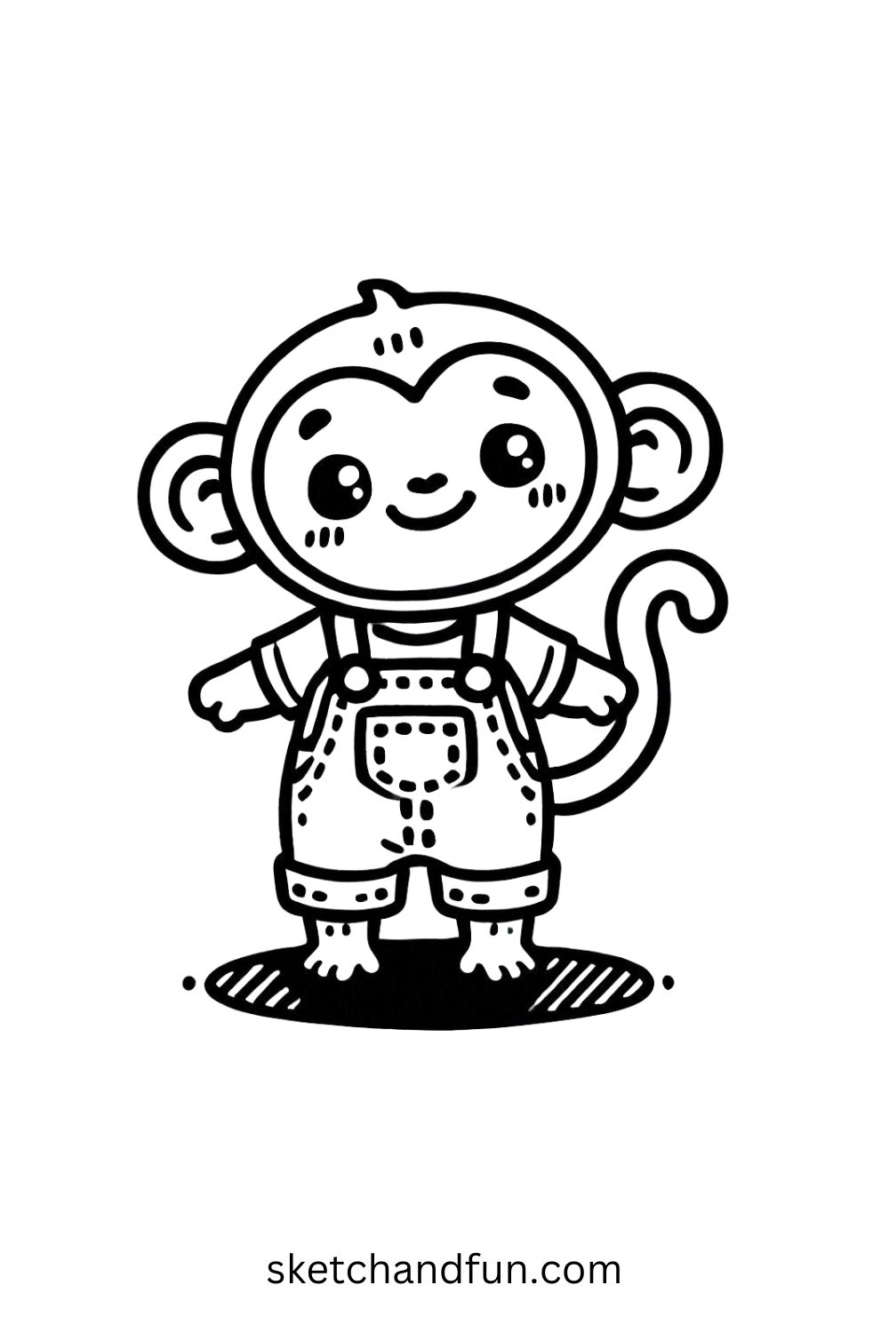 39+ Easy Cute Monkey Drawing Ideas - Sketch and Fun