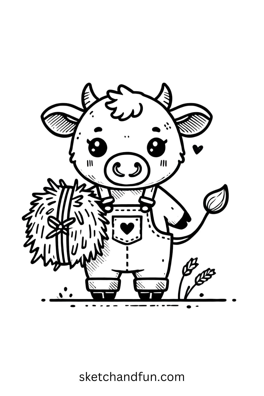 39+ Easy Cute Bull Drawing Ideas - Sketch and Fun