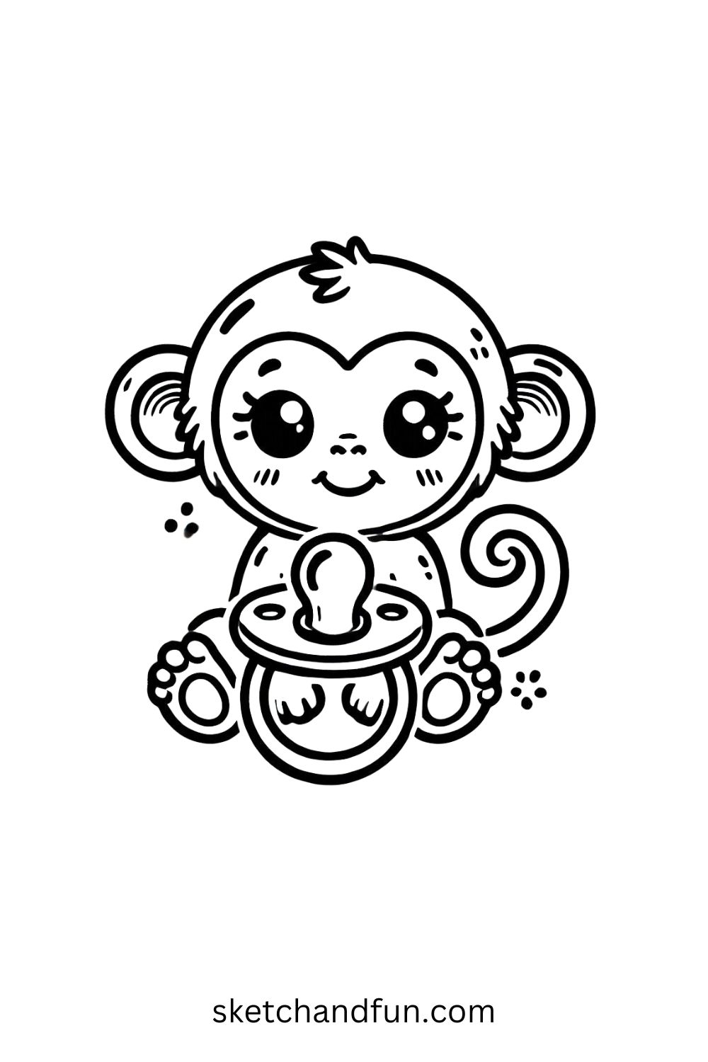 39+ Easy Cute Monkey Drawing Ideas - Sketch and Fun
