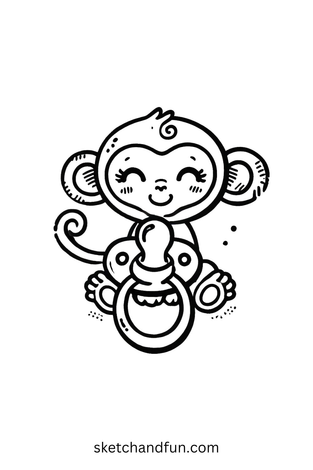 39+ Easy Cute Monkey Drawing Ideas - Sketch and Fun
