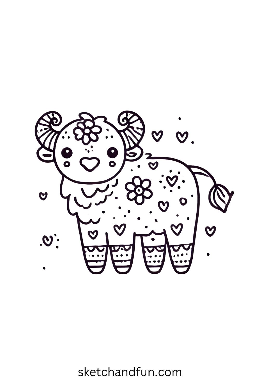 42+ Easy Cute Buffalo Drawing Ideas - Sketch and Fun