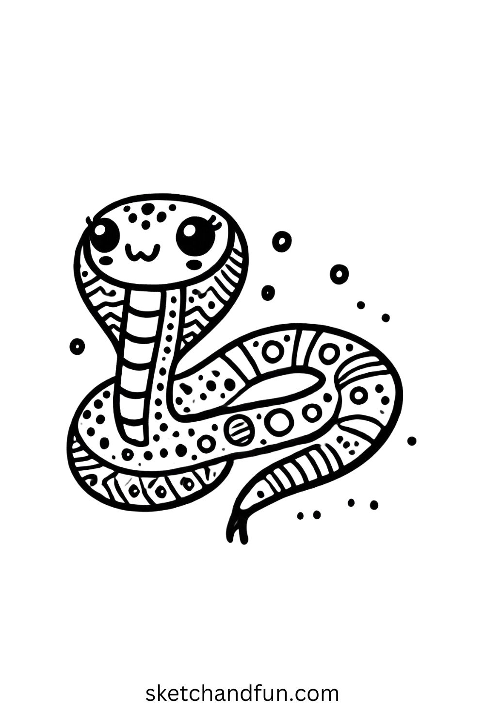 39+ Easy Cute Cobra Drawing Ideas - Sketch and Fun