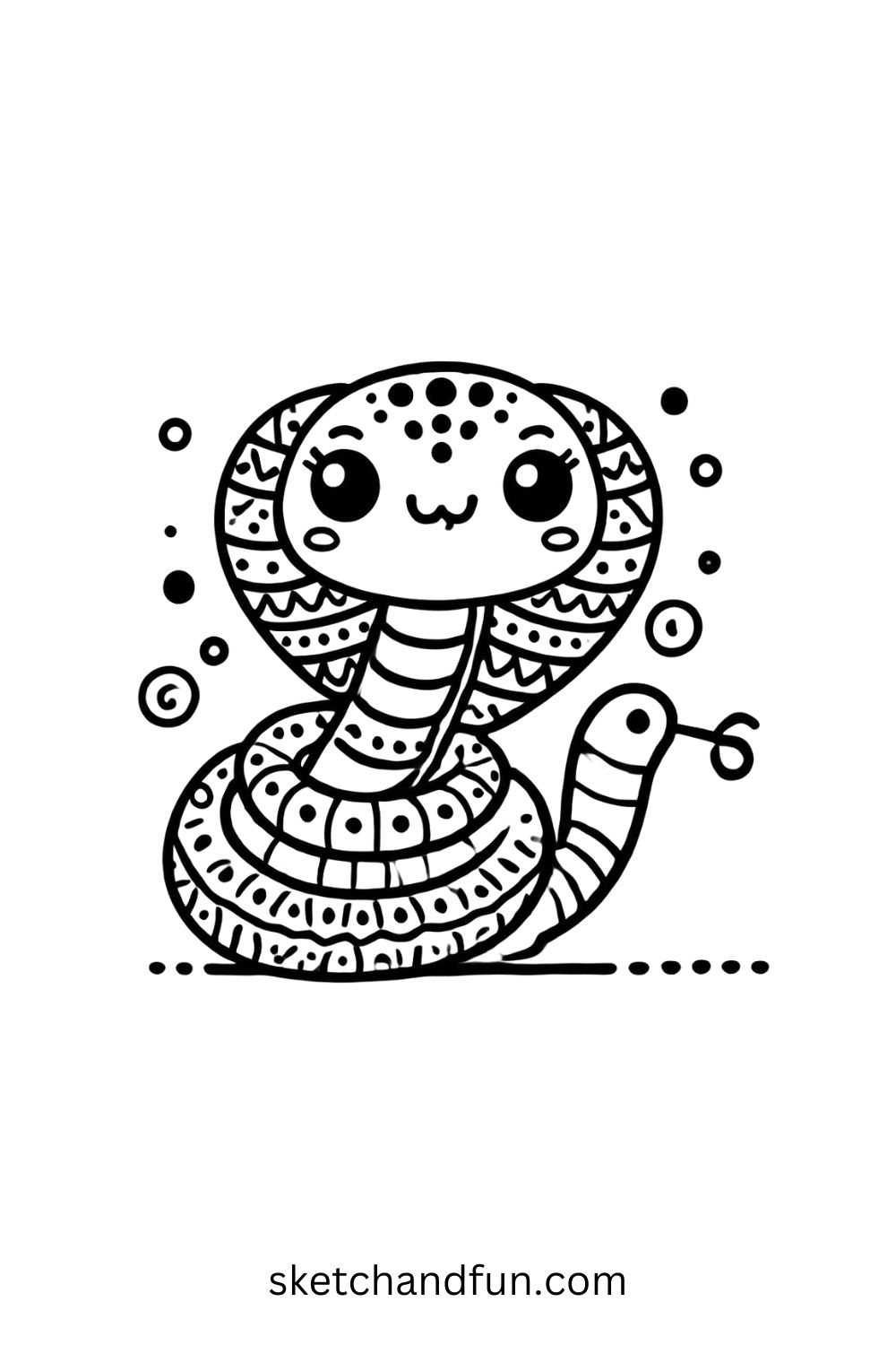 39+ Easy Cute Cobra Drawing Ideas - Sketch and Fun