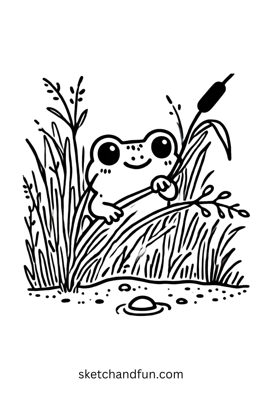 39+ Easy Cute Frog Drawing Ideas - Sketch and Fun