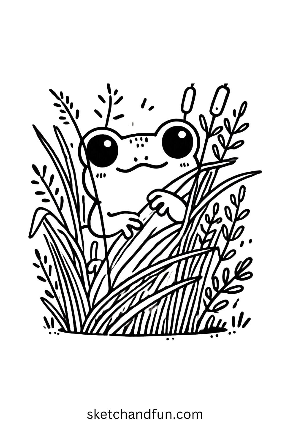 39+ Easy Cute Frog Drawing Ideas - Sketch and Fun