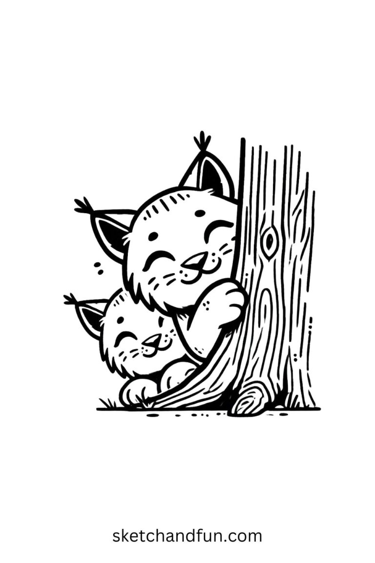 39+ Easy Cute Lynx Drawing Ideas - Sketch and Fun