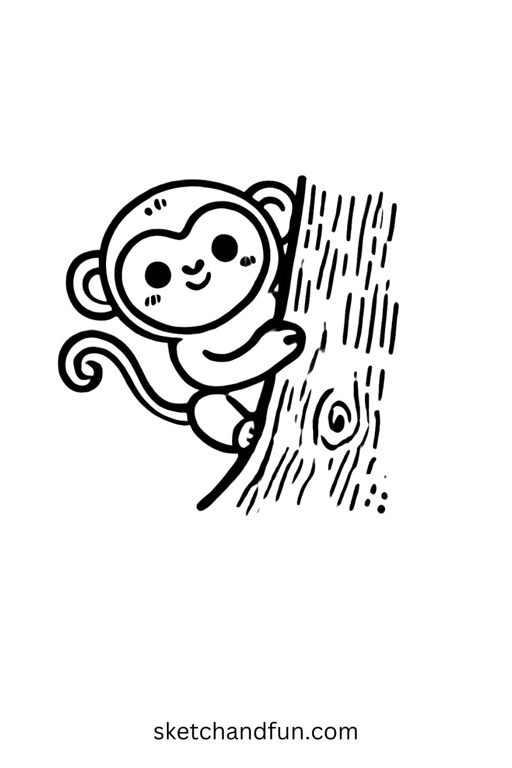 39+ Easy Cute Monkey Drawing Ideas - Sketch and Fun