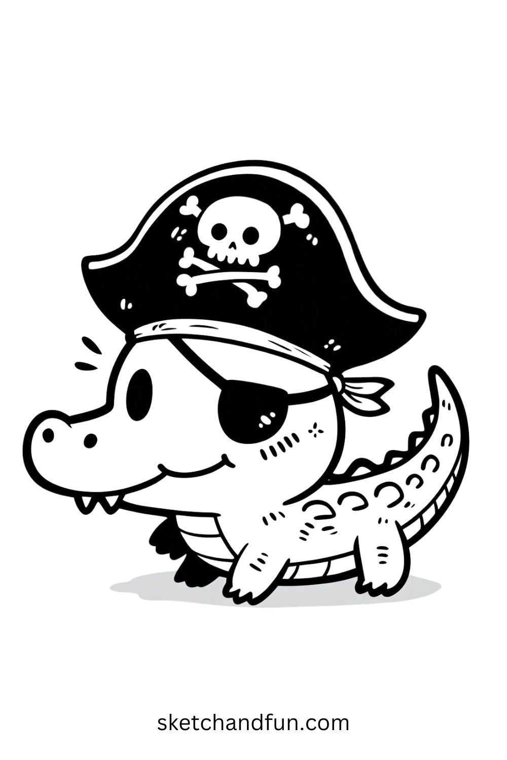 41+ Easy Cute Crocodile Drawing Ideas - Sketch and Fun