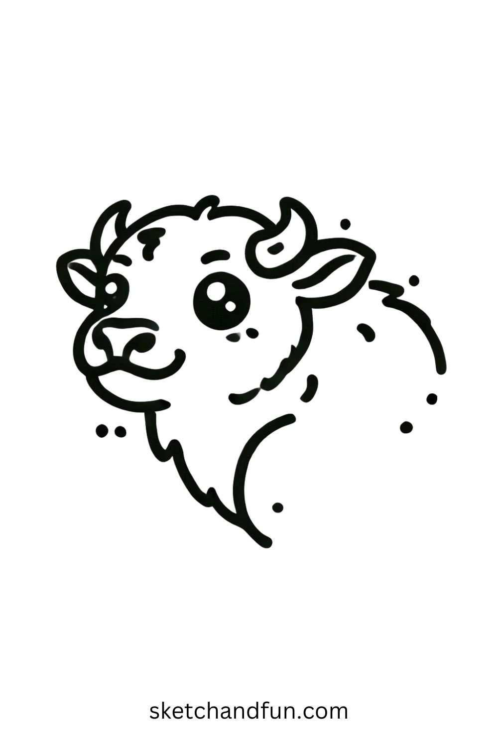 42+ Easy Cute Buffalo Drawing Ideas - Sketch and Fun