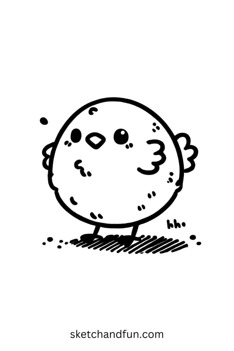 40+ Easy Cute Chicken Drawing Ideas - Sketch and Fun