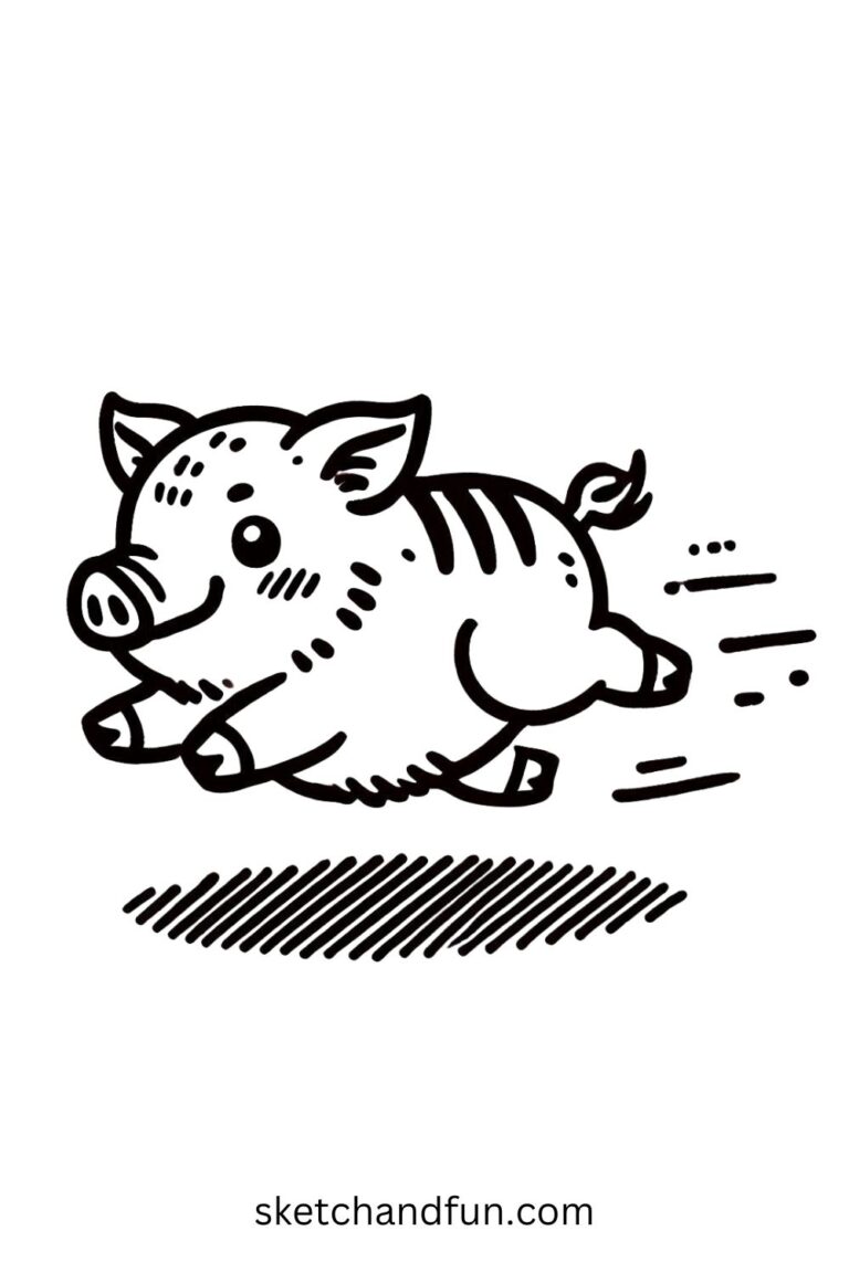 40+ Easy Cute Boar Drawing Ideas - Sketch and Fun