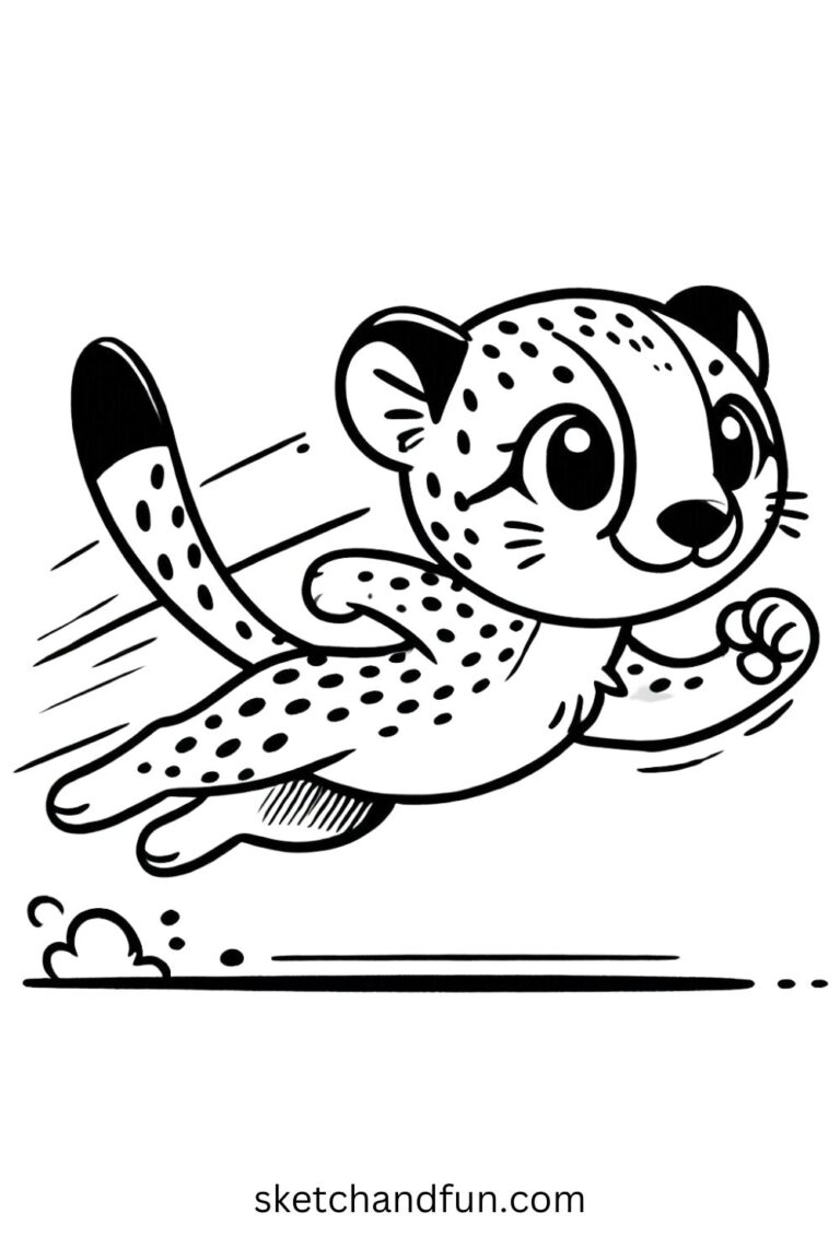 41+ Easy Cute Cheetah Drawing Ideas - Sketch and Fun