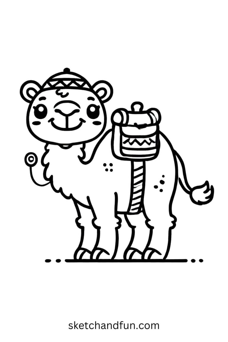 39+ Easy Cute Camel Drawing Ideas - Sketch and Fun
