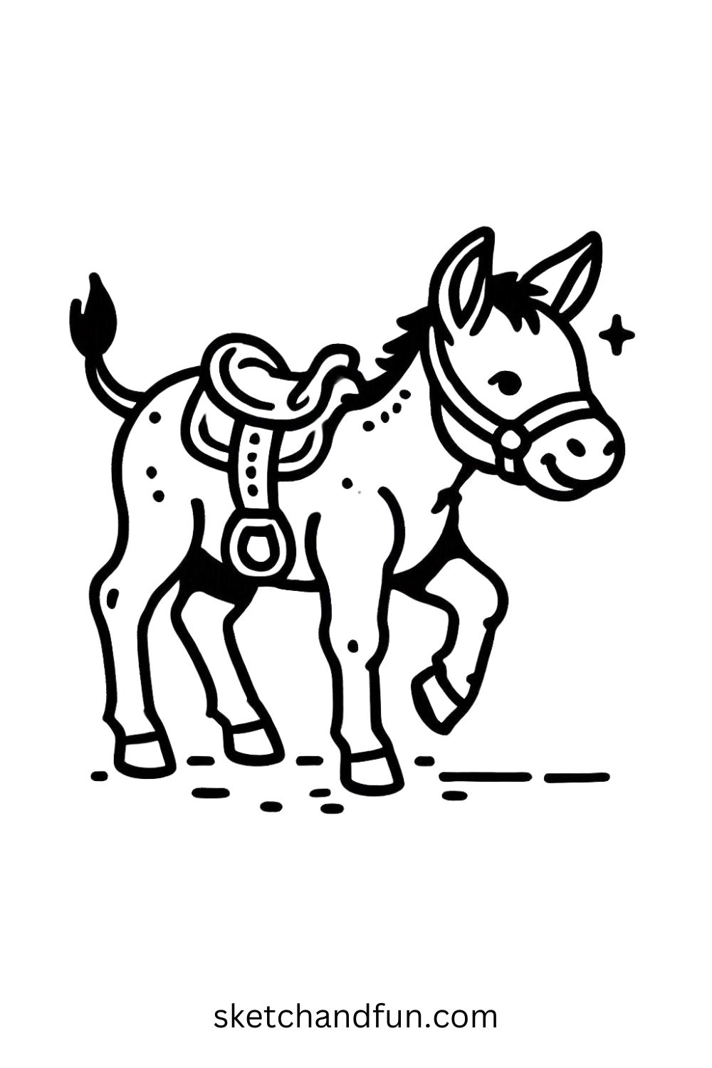49+ Easy Cute Donkey Drawing Ideas - Sketch and Fun