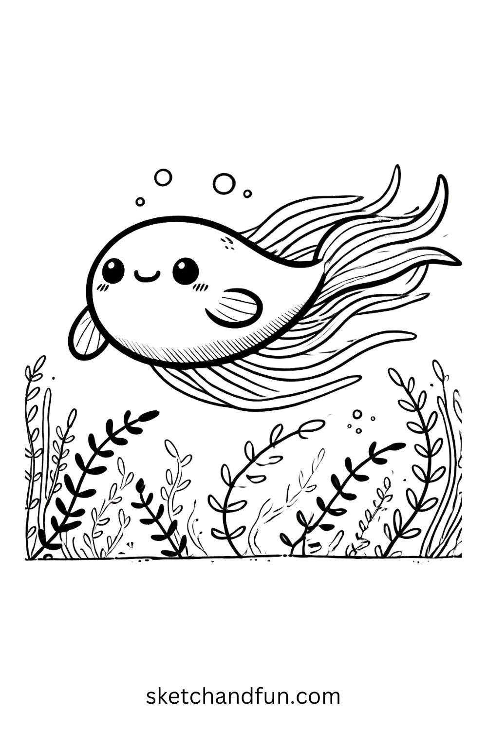 40+ Easy Cute Fish Drawing Ideas - Sketch and Fun
