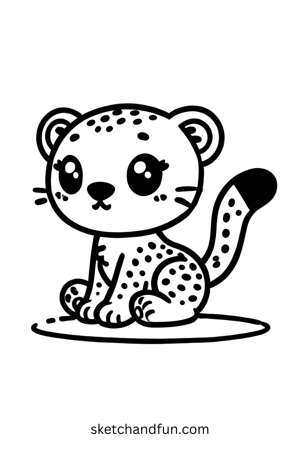 41+ Easy Cute Cheetah Drawing Ideas - Sketch and Fun