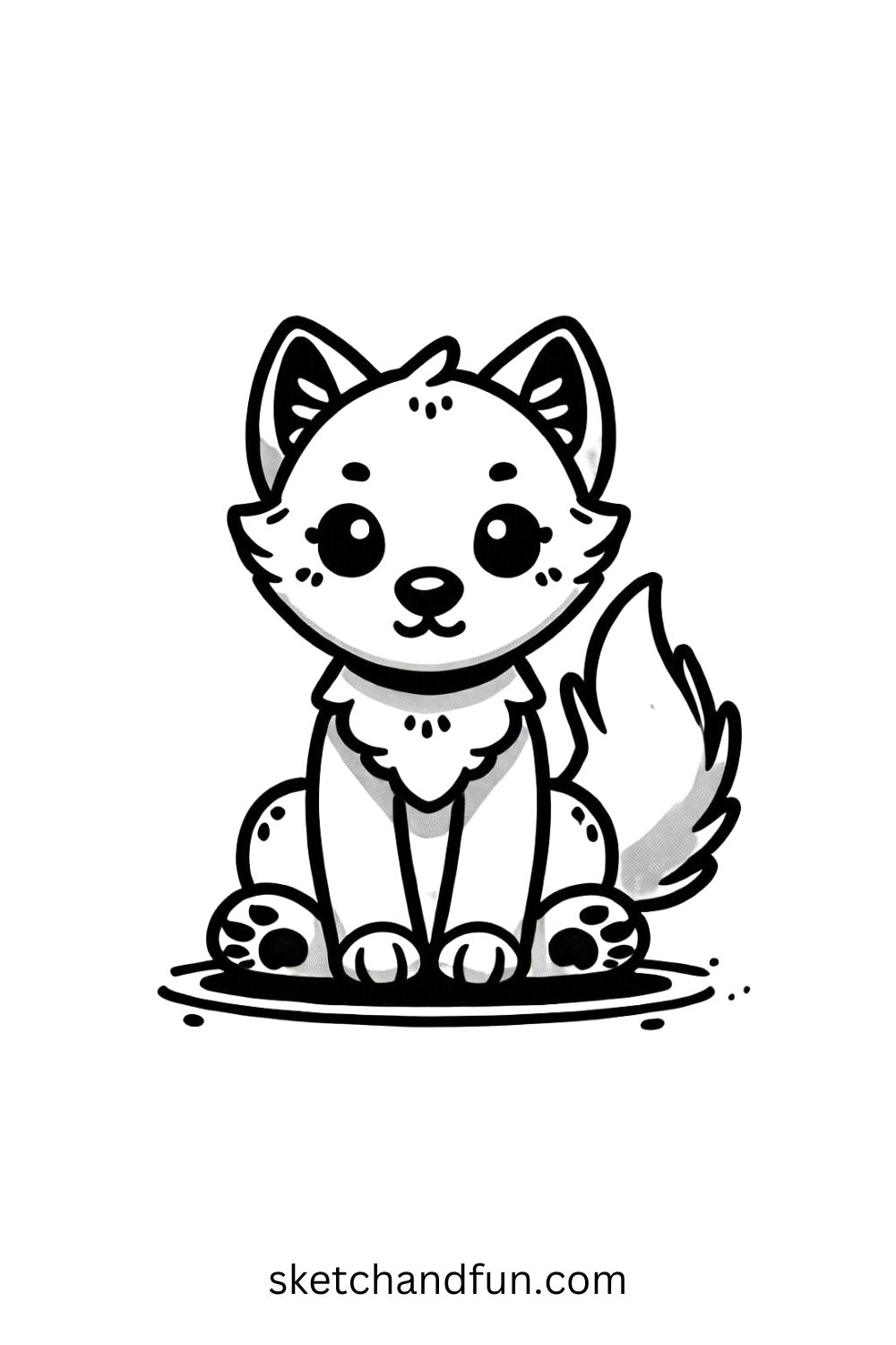 40+ Easy Cute Wolf Drawing Ideas - Sketch and Fun