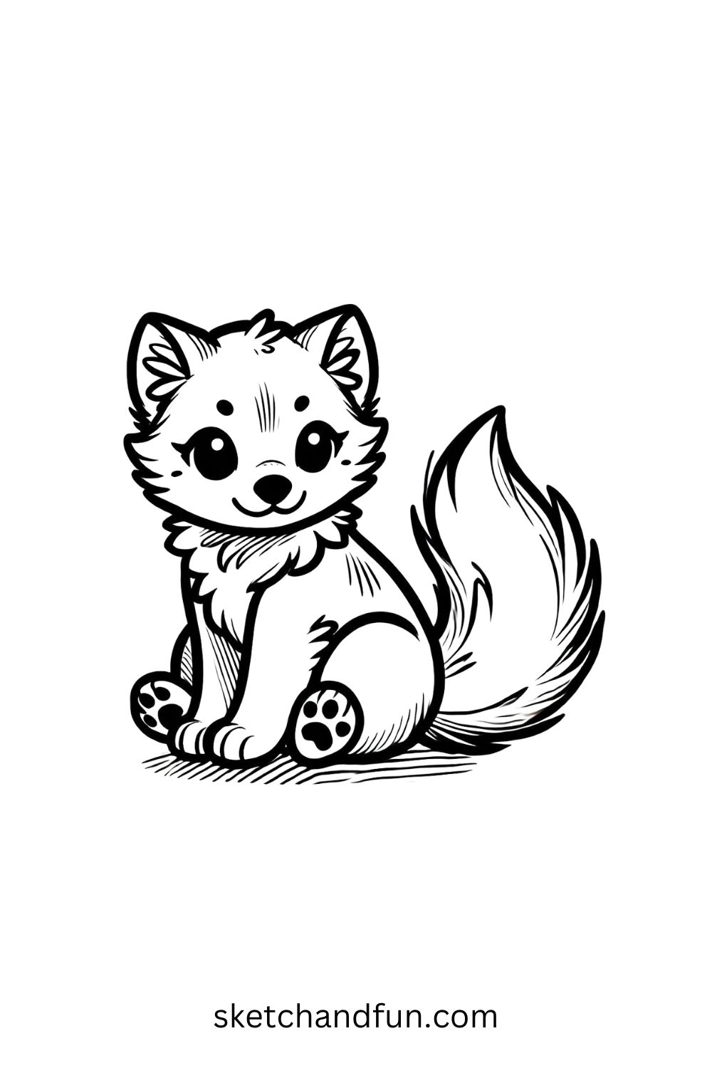 40+ Easy Cute Wolf Drawing Ideas - Sketch and Fun