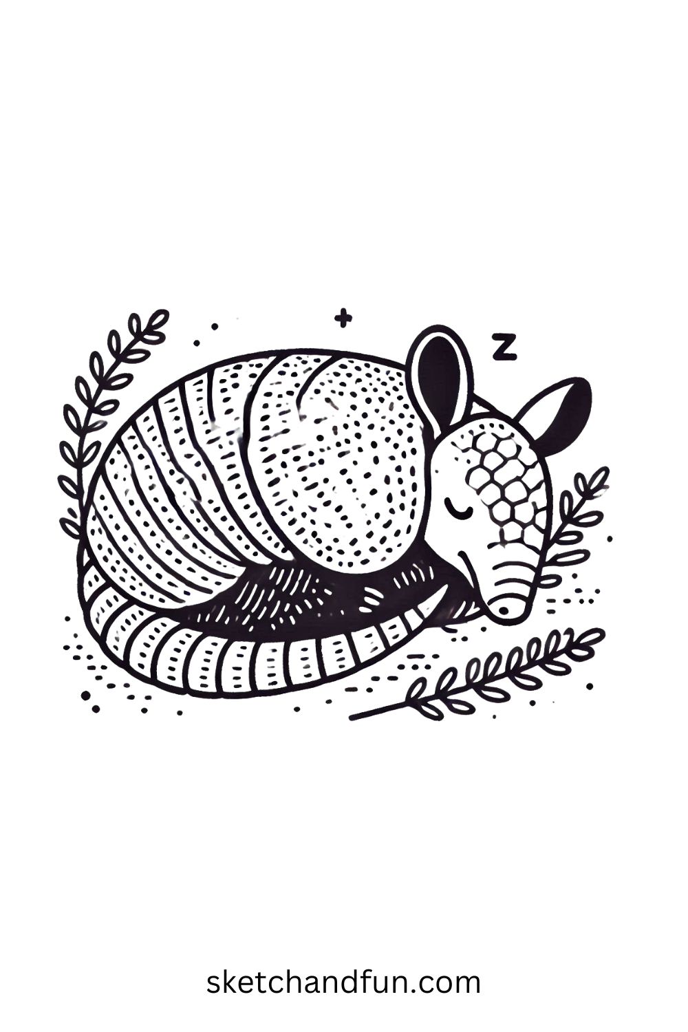 39+ Easy Cute Armadillo Drawing Ideas - Sketch and Fun