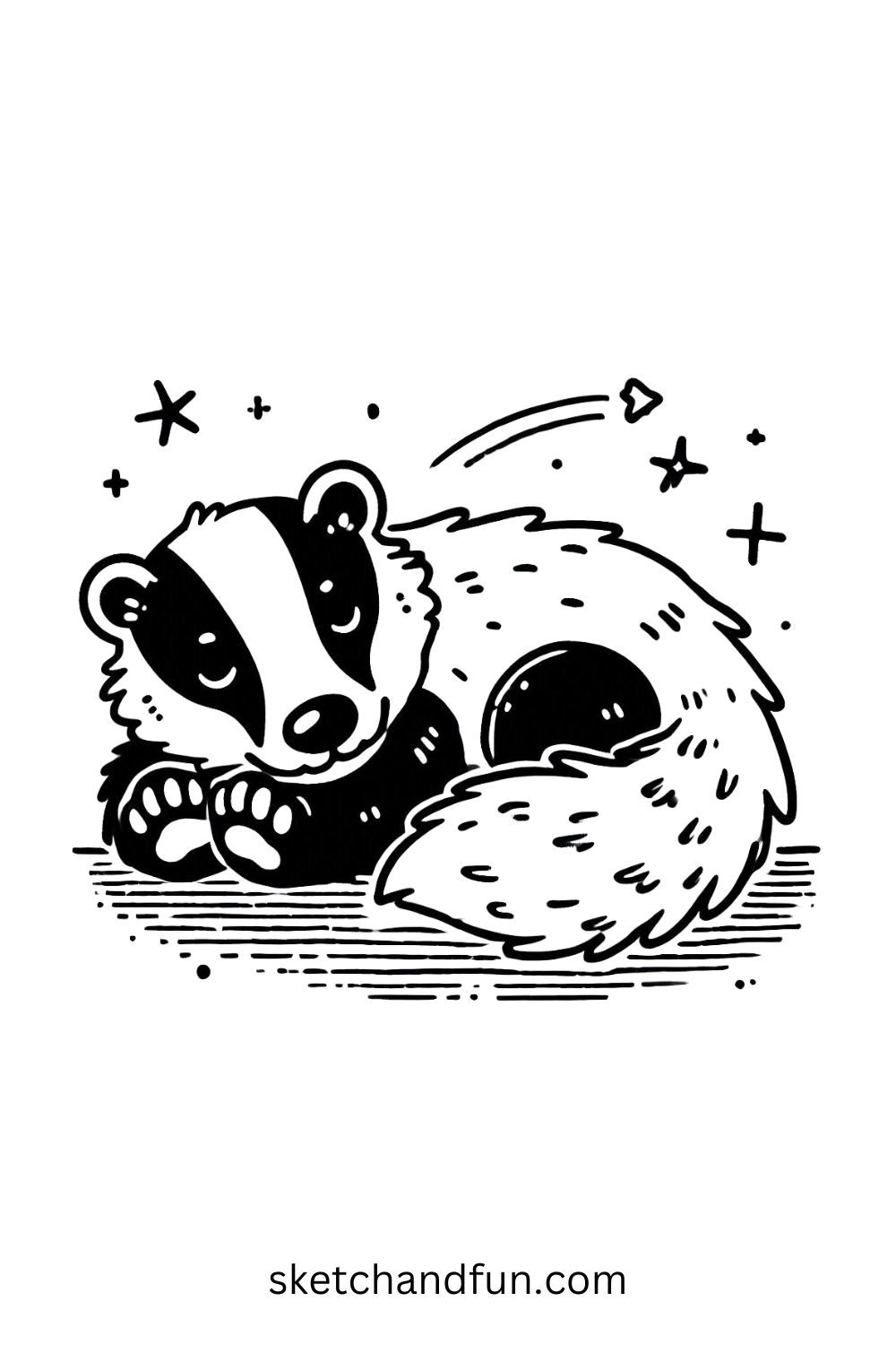 36+ Easy Cute Badger Drawing Ideas - Sketch and Fun
