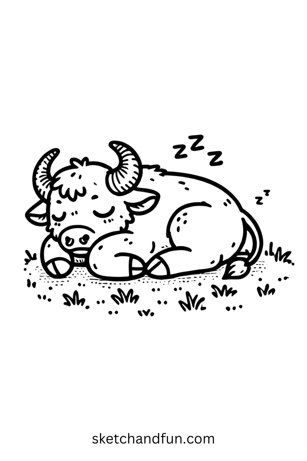 42+ Easy Cute Buffalo Drawing Ideas - Sketch and Fun