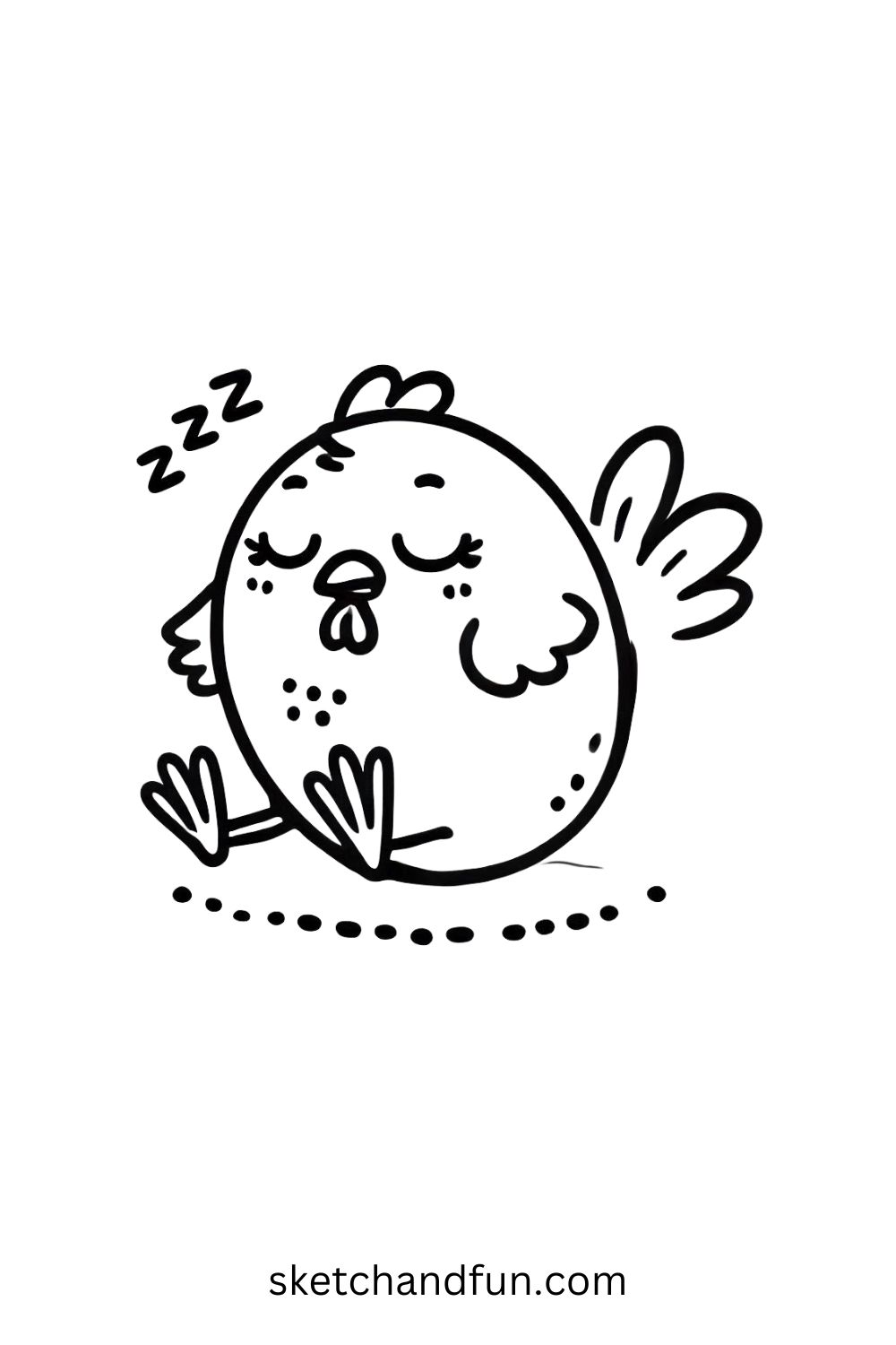 40+ Easy Cute Chicken Drawing Ideas - Sketch and Fun