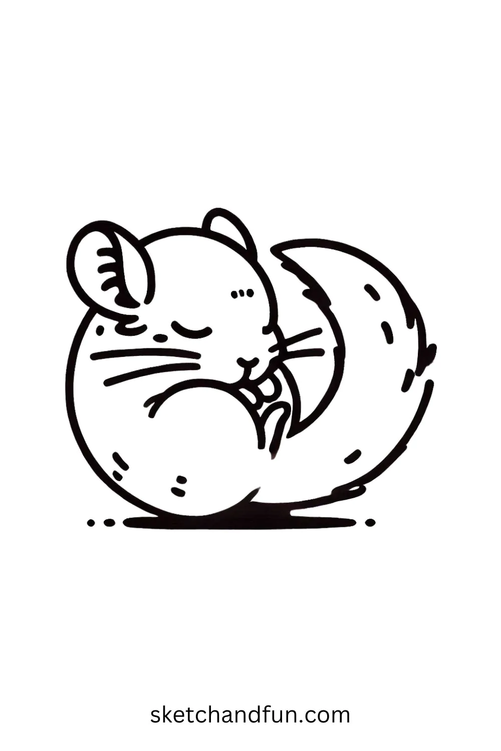 40+ Easy Cute Chinchilla Drawing Ideas - Sketch and Fun