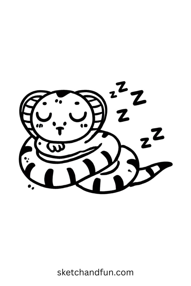 39+ Easy Cute Cobra Drawing Ideas - Sketch and Fun