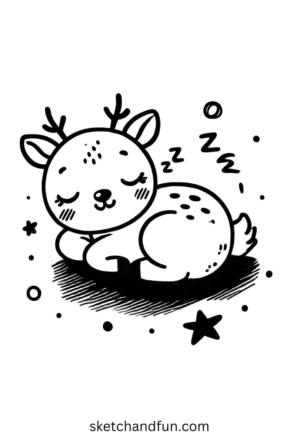 39+ Easy Cute Deer Drawing Ideas - Sketch and Fun