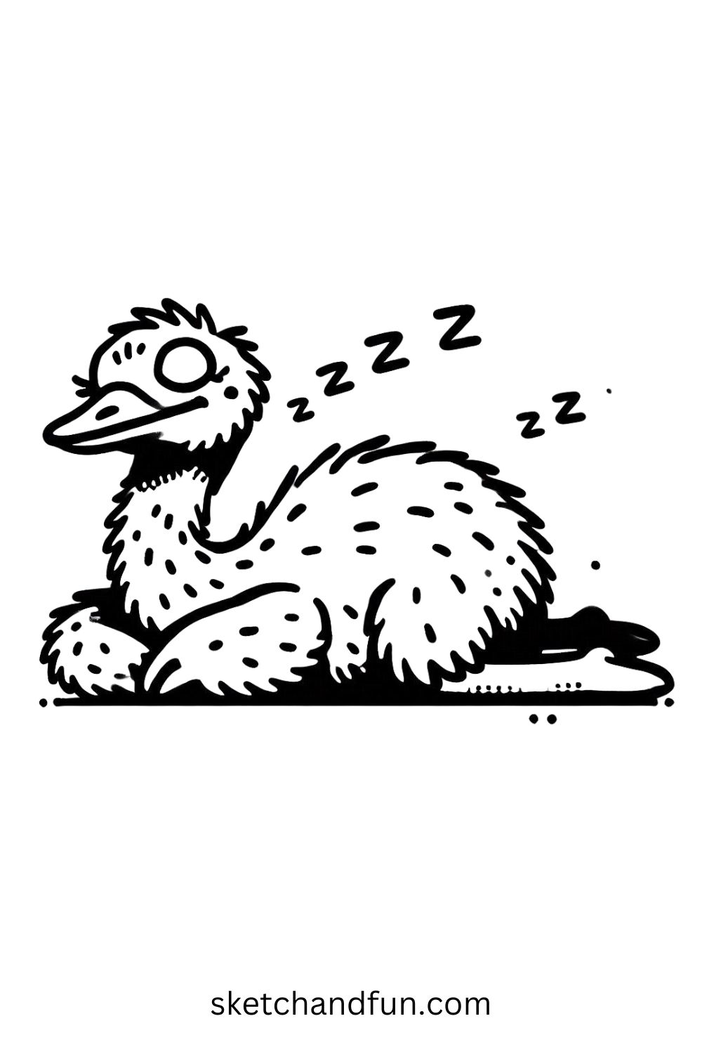 40+ Easy Cute Emu Drawing Ideas - Sketch and Fun