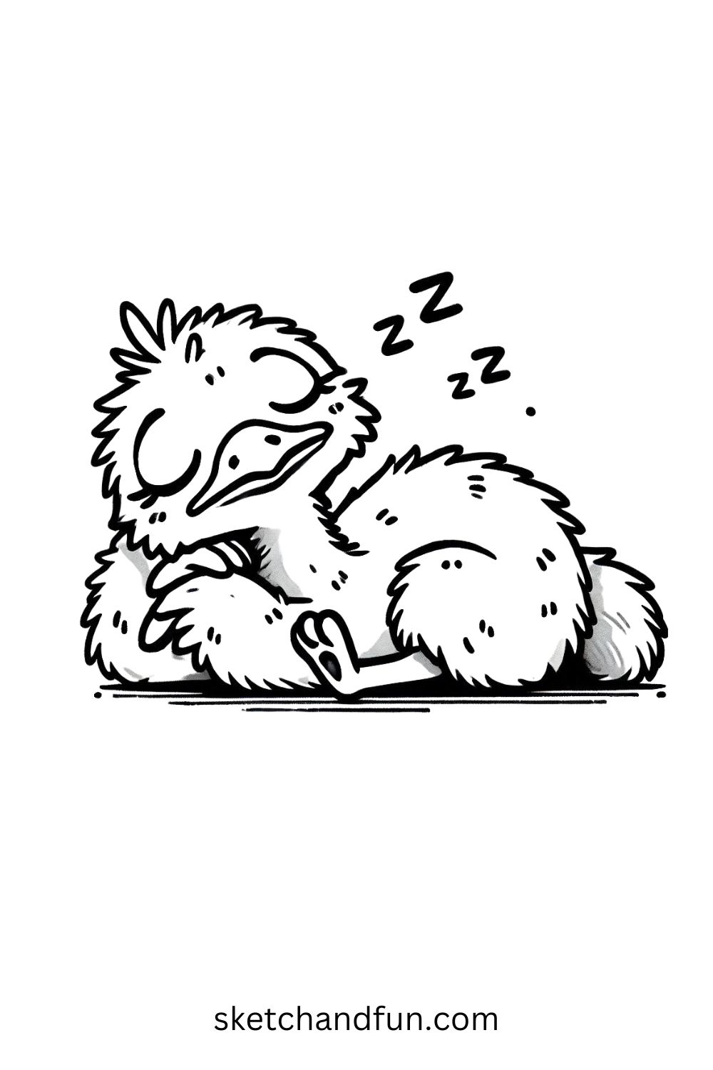 40+ Easy Cute Emu Drawing Ideas - Sketch and Fun