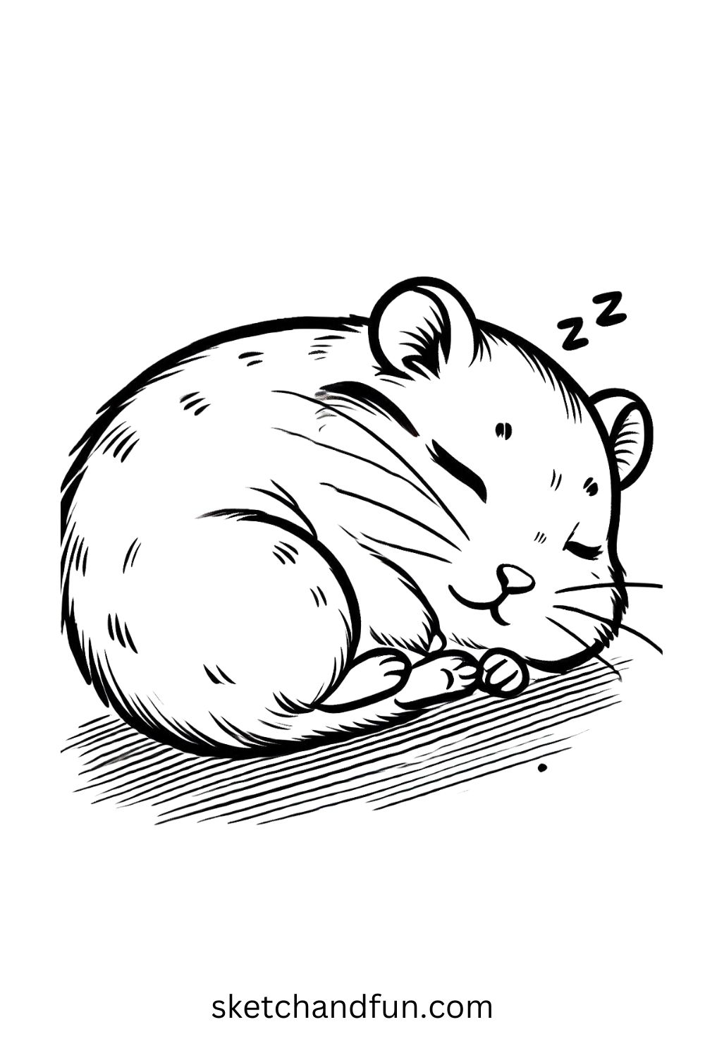 40+ Easy Cute Hamster Drawing Ideas - Sketch and Fun