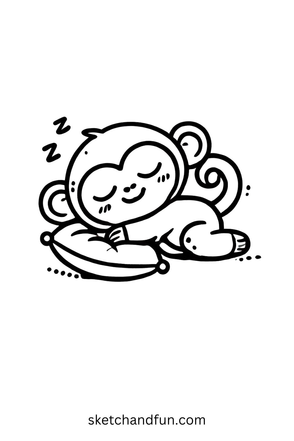 39+ Easy Cute Monkey Drawing Ideas - Sketch and Fun