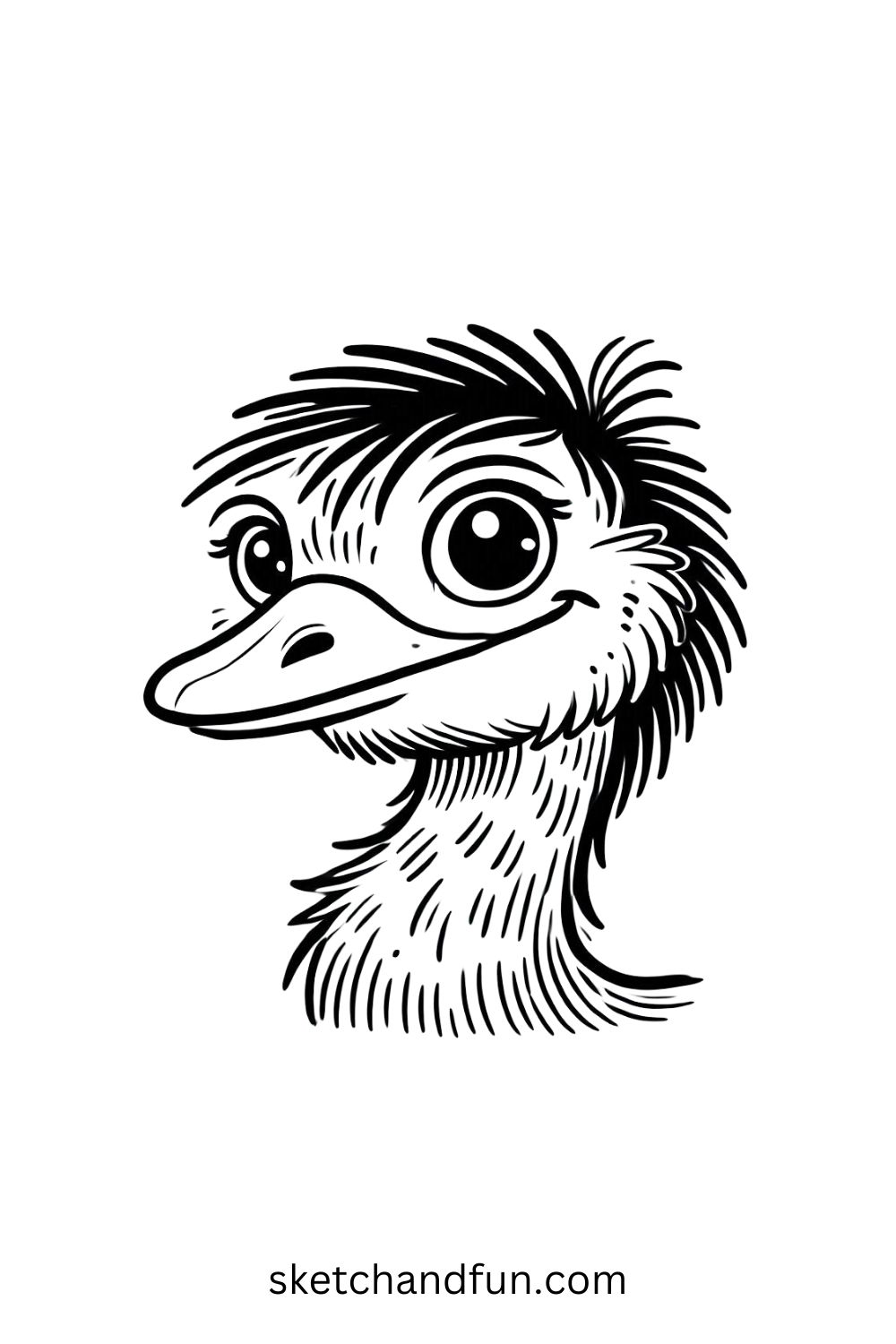 40+ Easy Cute Emu Drawing Ideas - Sketch and Fun