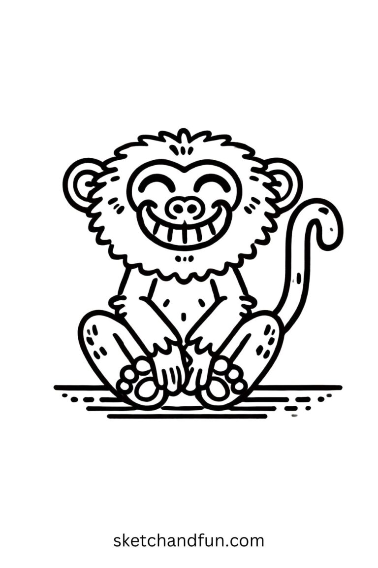 39+ Easy Cute Baboon Drawing Ideas - Sketch and Fun