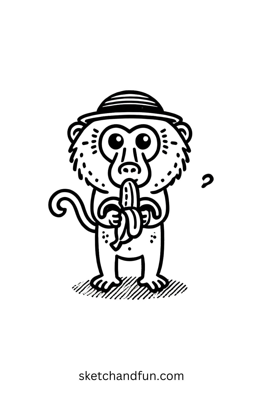 39+ Easy Cute Baboon Drawing Ideas - Sketch and Fun